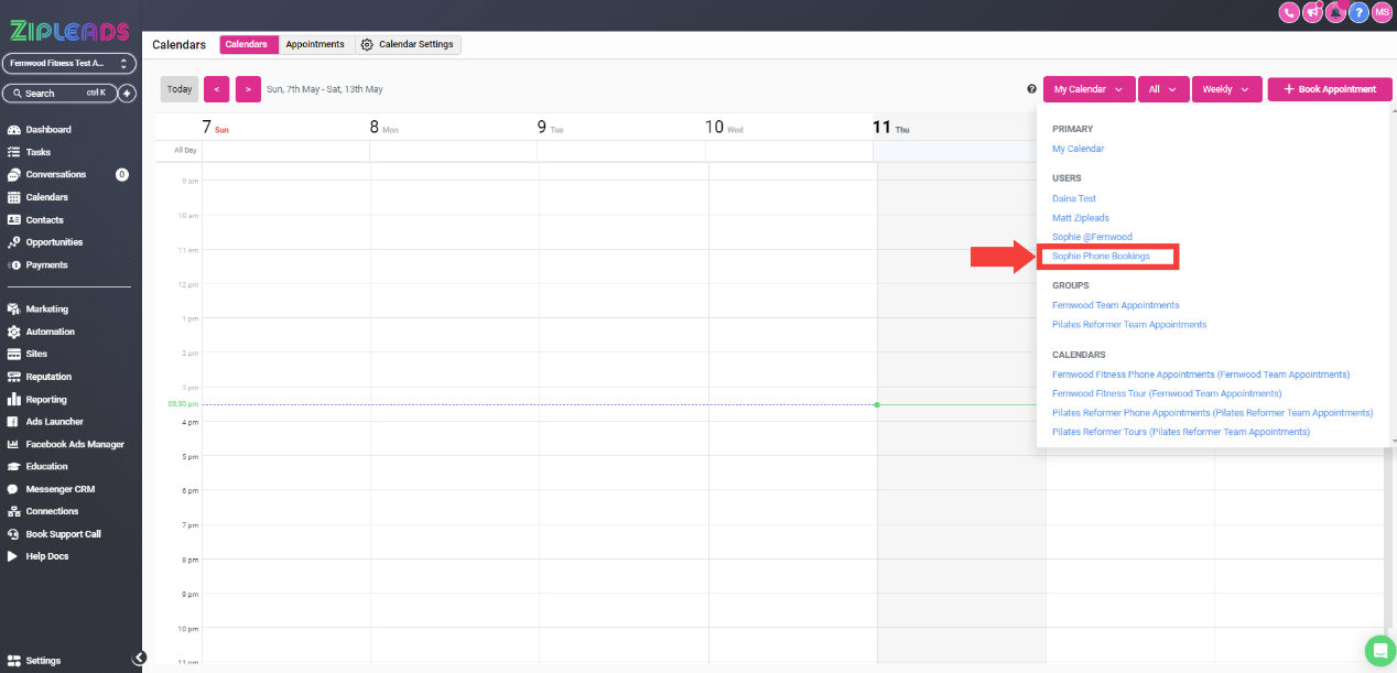 Setting Public Holiday Availability